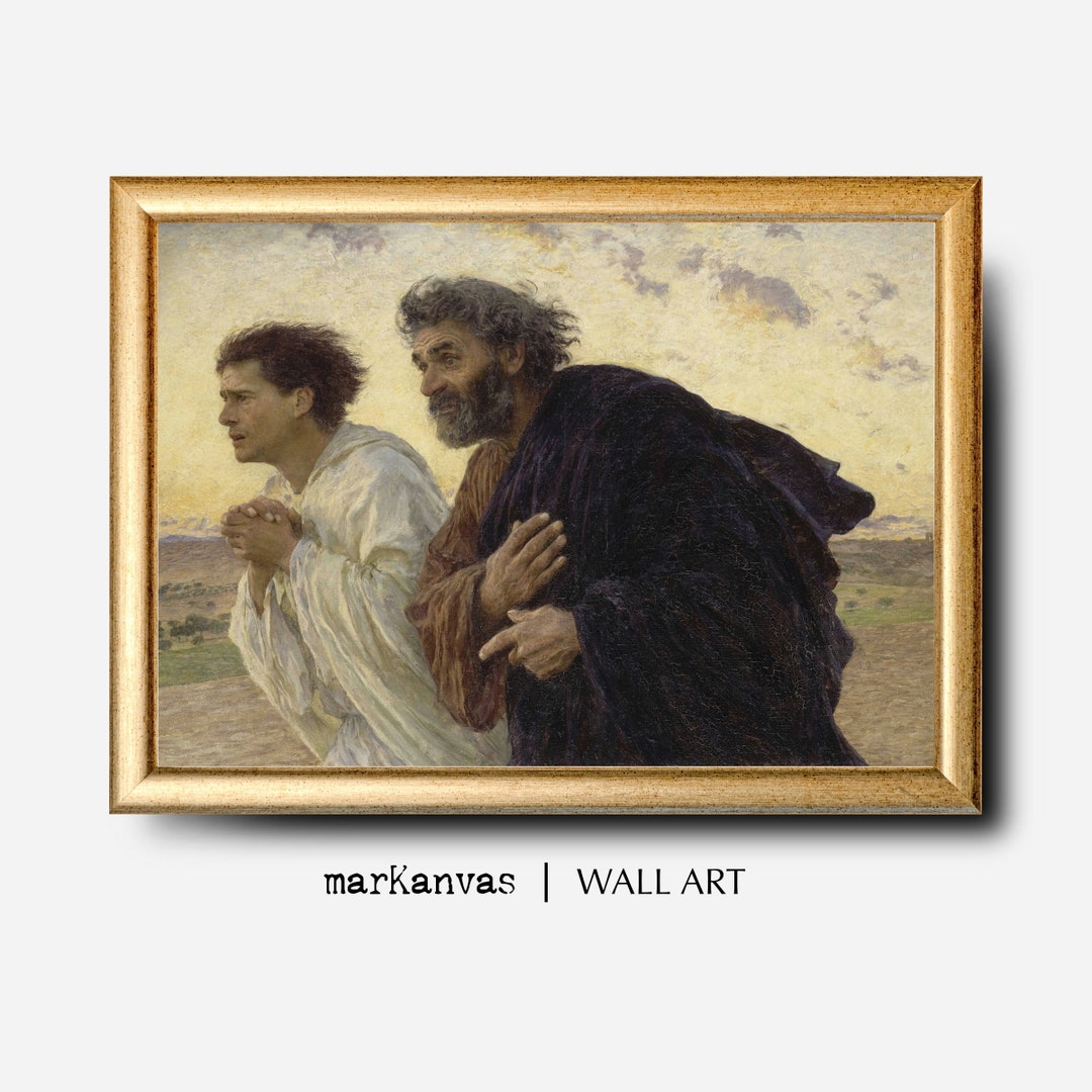 Disciples Running to the Sepulchre, Instant Download, Easter Wall Art ...