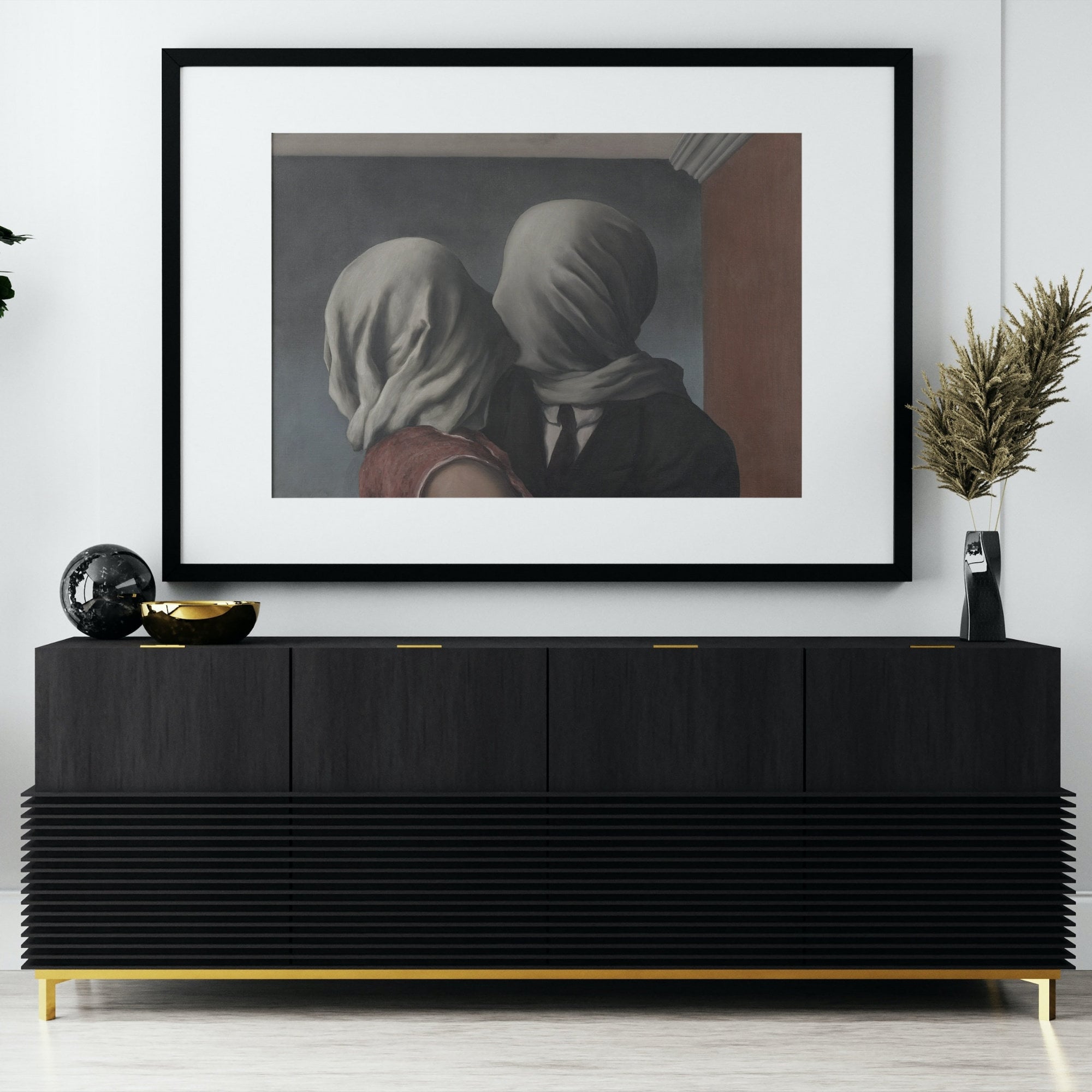 The Lovers by Rene Magritte, Instant DOWNLOAD, Surrealist Art Print ...