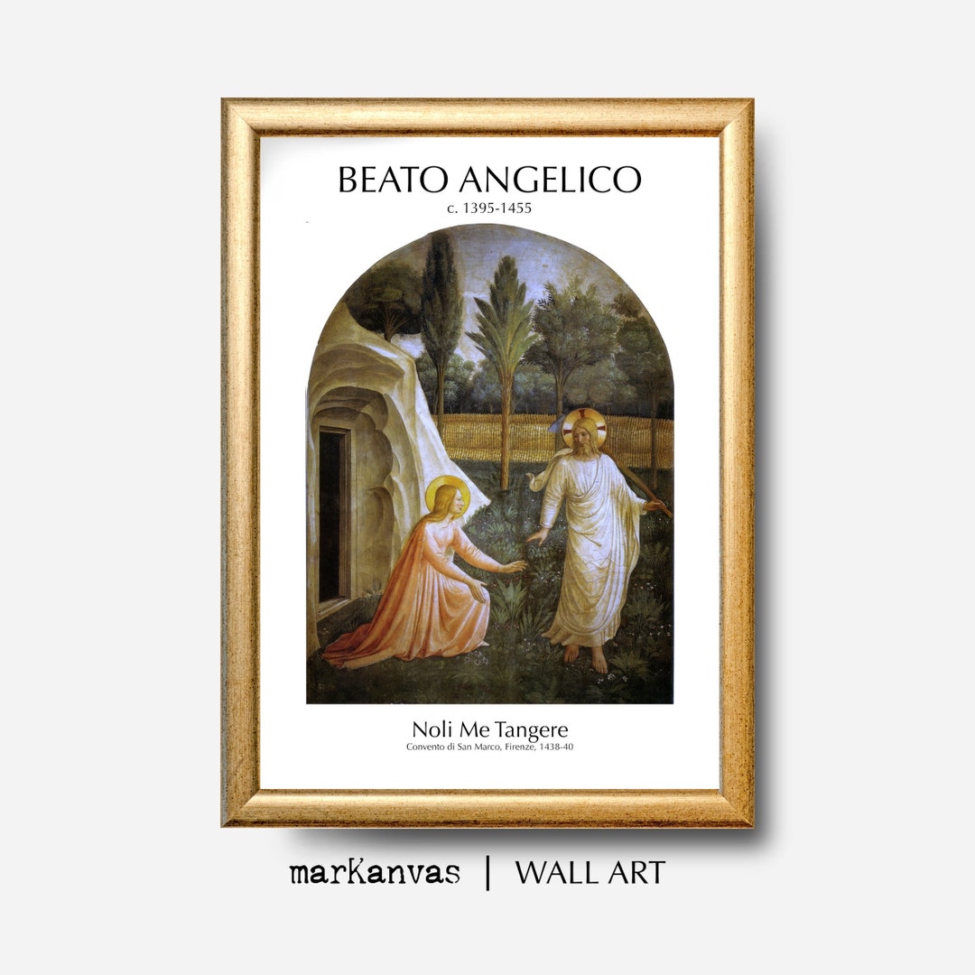 Easter Wall Art, Noli Me Tangere by Fra Angelico, Instant DOWNLOAD, Holy Week Printable ...