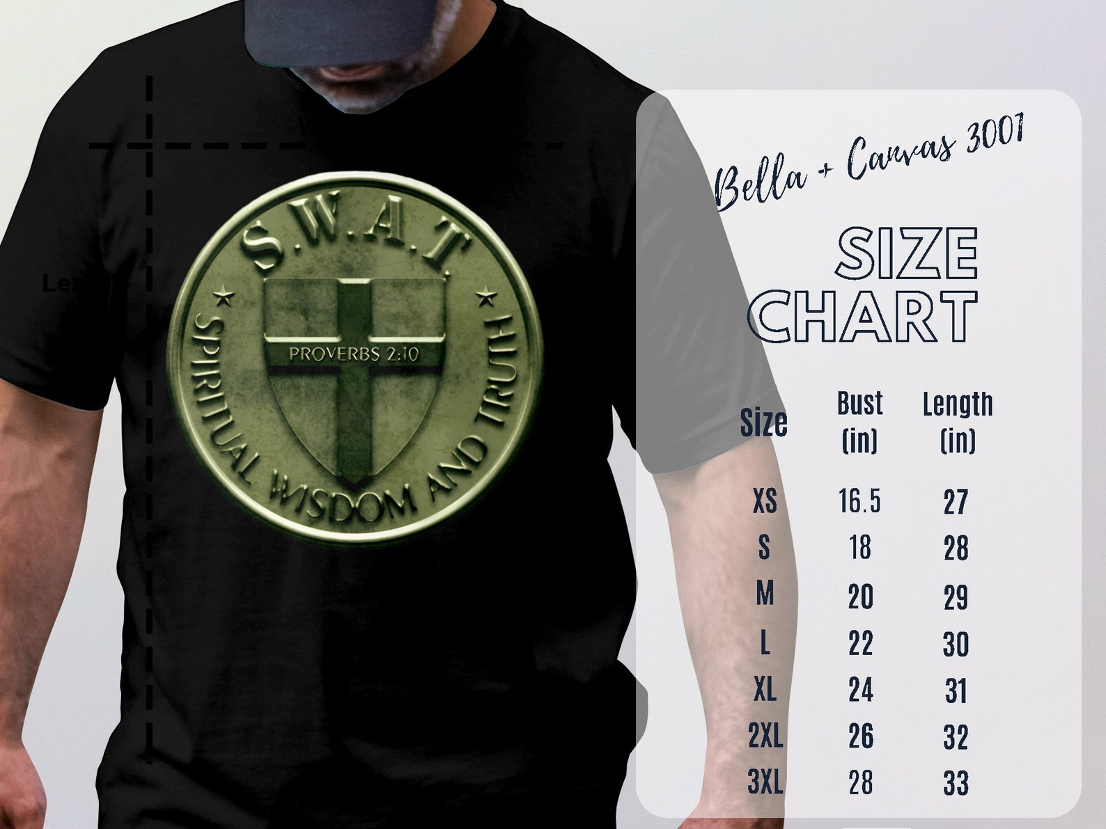 SWAT Spiritual Wisdom and Truth Proverbs 2:10 Emblem T-shirt Design ...