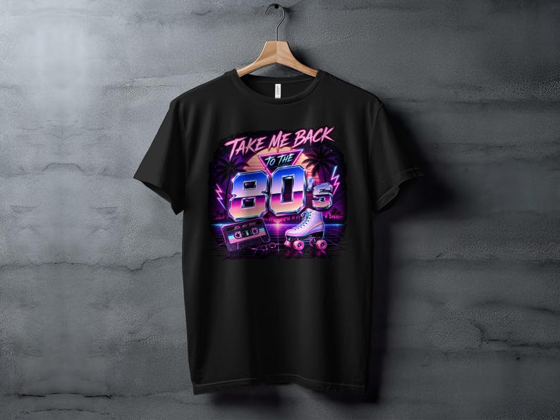 Retro Synthwave 80s T-shirt, Roller Skate Mix Tape Graphic Tee - Etsy
