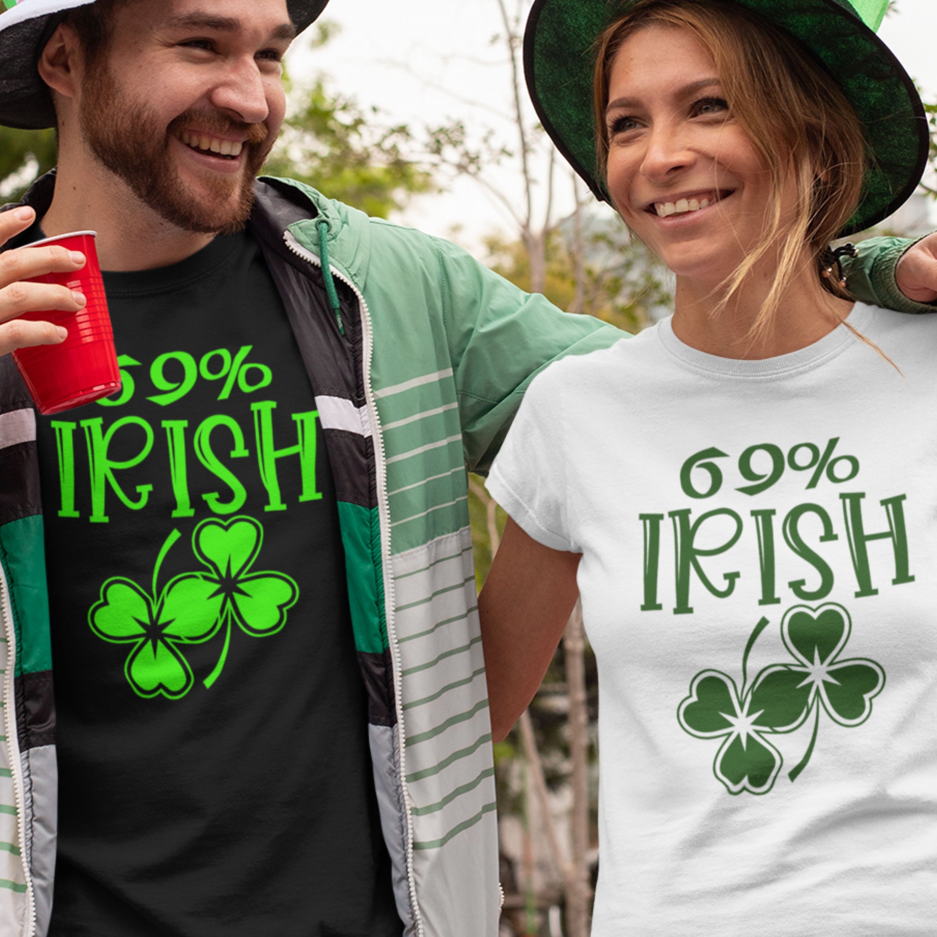 69 Percent Irish Funny Naughty St Paddy's Day T-shirt, Rude St Patricks ...