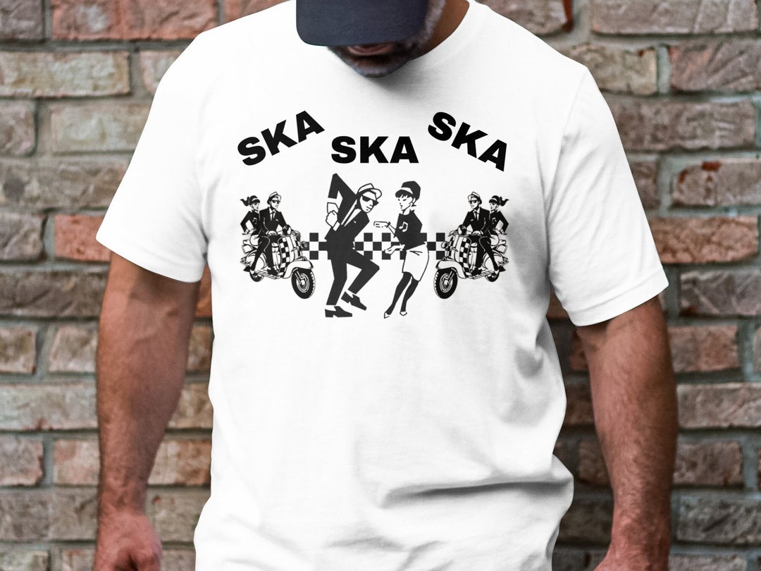 Retro Ska Music Scene T-shirt, Vintage Scooter Graphic Tee, Unisex Mod ...