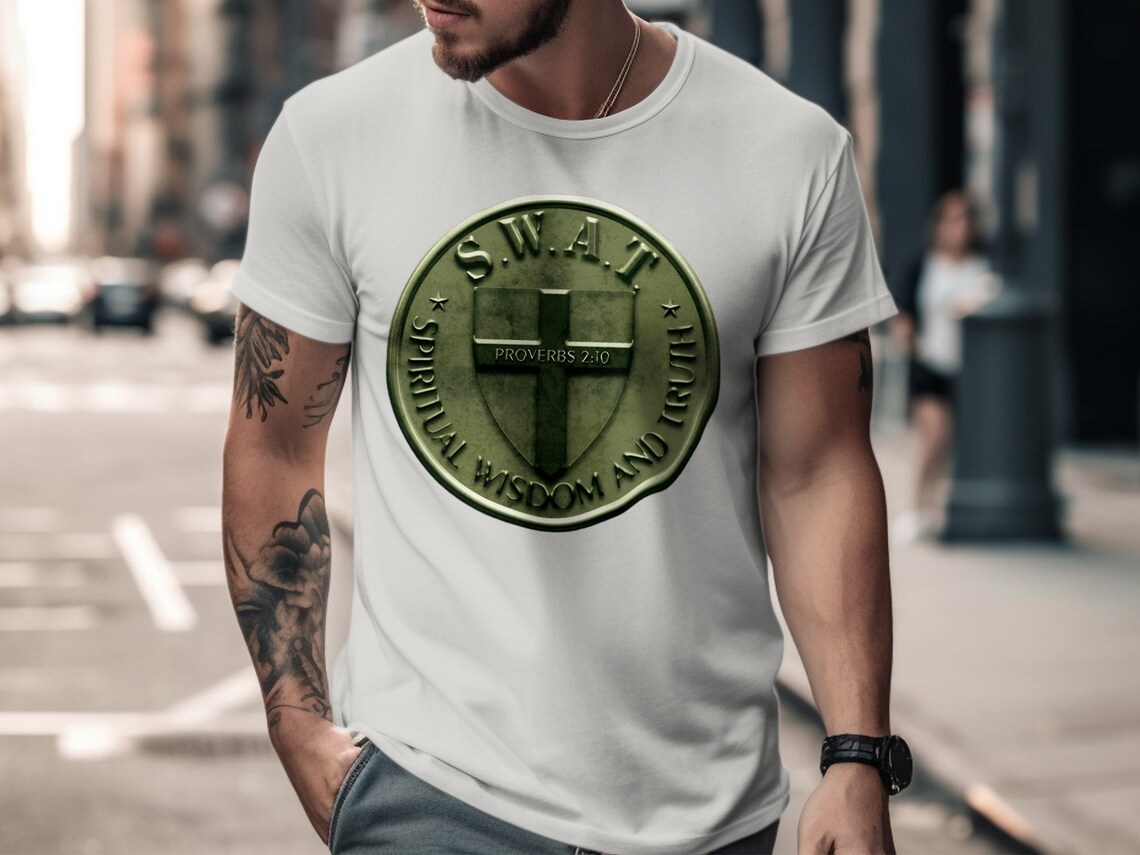 SWAT Spiritual Wisdom and Truth Proverbs 2:10 Emblem T-shirt Design ...