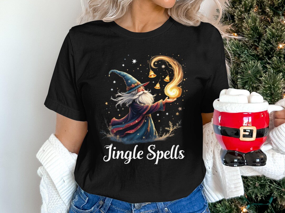 Magical Wizard Casting Spell T-shirt, Fantasy Art Wizard T-shirt for ...