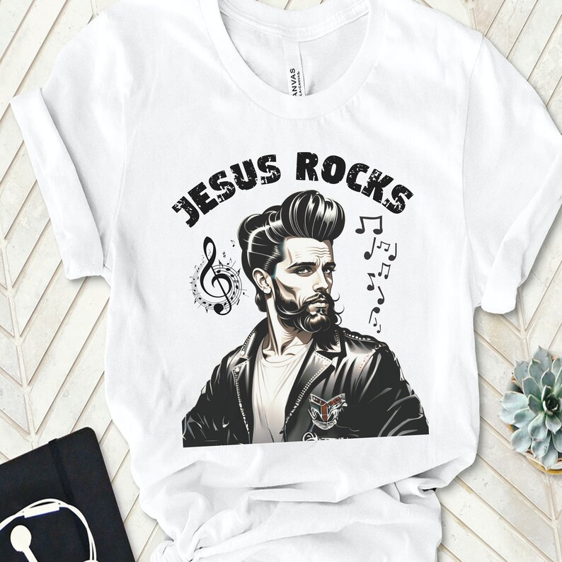 Rockabilly Jesus T-shirt, Christian Retro Faith Apparel - Etsy UK