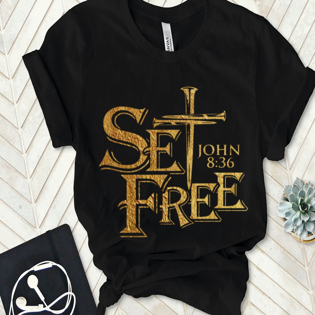 Set Free Christian Bible Verse Freedom in Christ Christian - Etsy