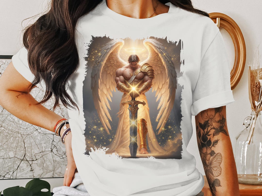 Angel T-shirts, Guardian Angel, Warrior Angel Tees, Powerful Angel ...
