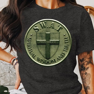 SWAT Spiritual Wisdom and Truth Proverbs 2:10 Emblem T-shirt Design ...