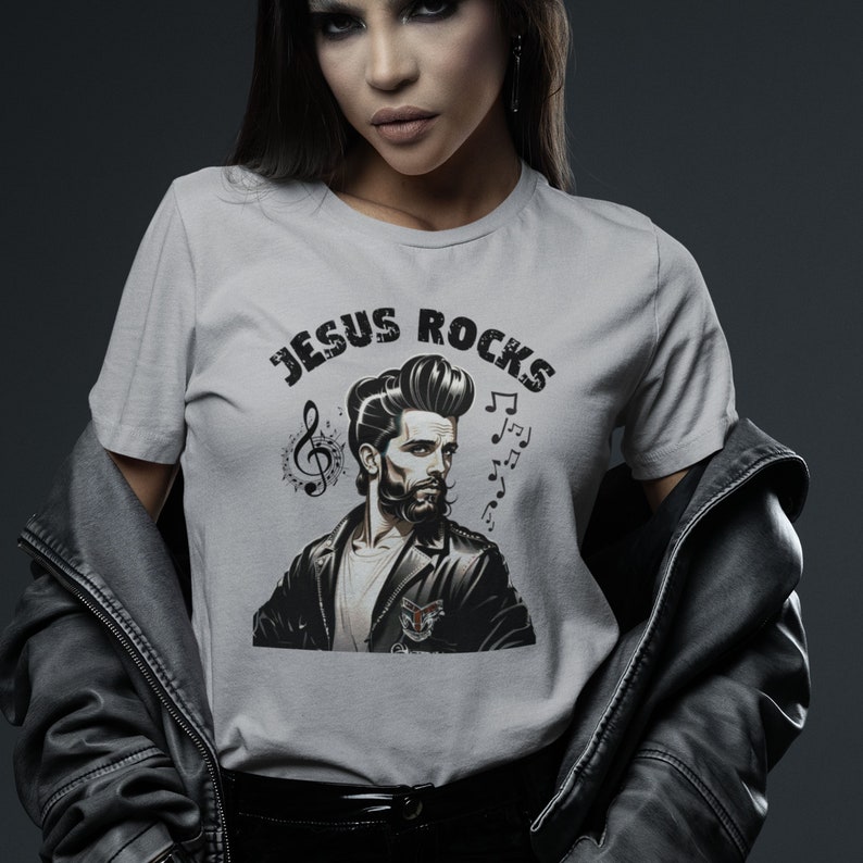 Rockabilly Jesus Tee , Christian Retro Shirt ,vintage Faith Apparel ...