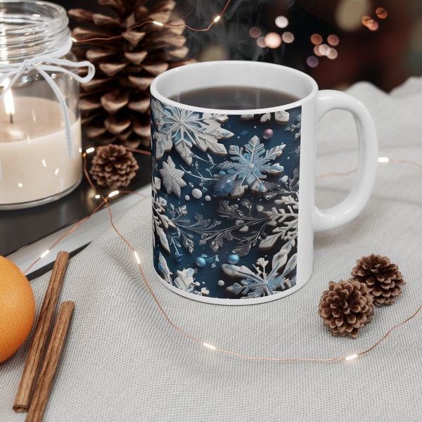 Snowflake Mug - Etsy
