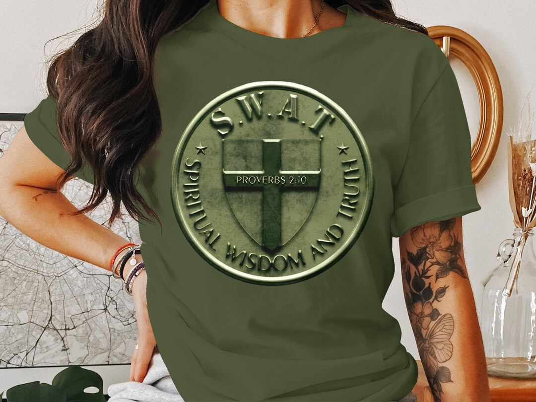 SWAT Spiritual Wisdom and Truth Proverbs 2:10 Emblem T-shirt Design ...