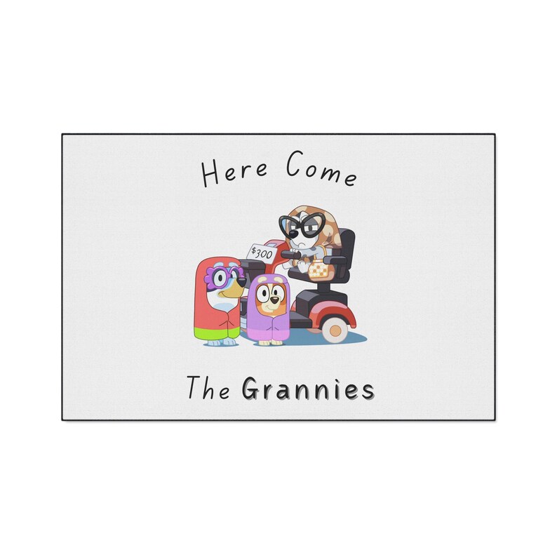 The Grannies From Bluey Heavy Duty Floor Mat - Etsy Australia