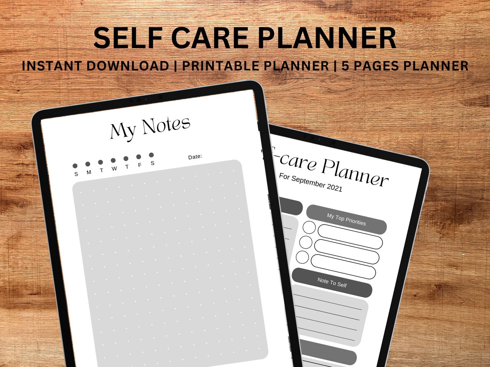 Self Care Checklist, Printable Digital PDF Self Care Planner, Self Care ...