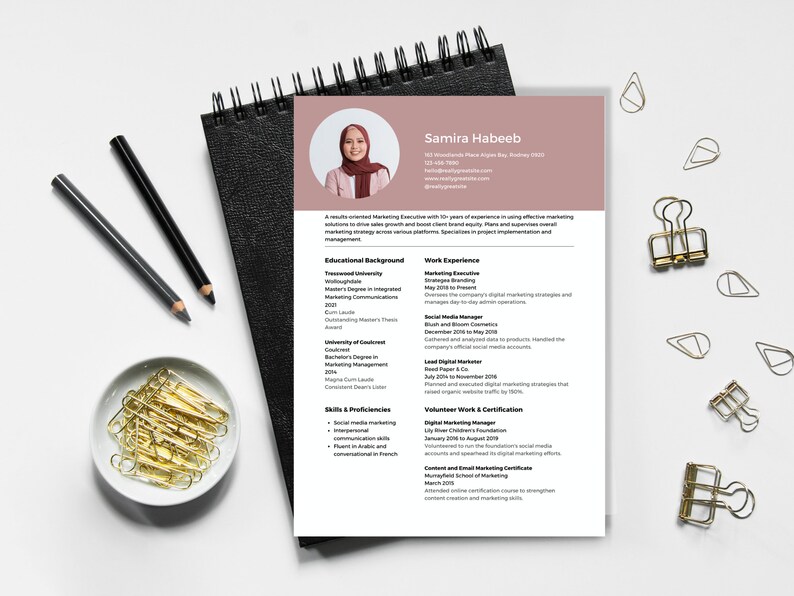 Professional Resume Template in Microsoft Word | Modern Resume Template ...