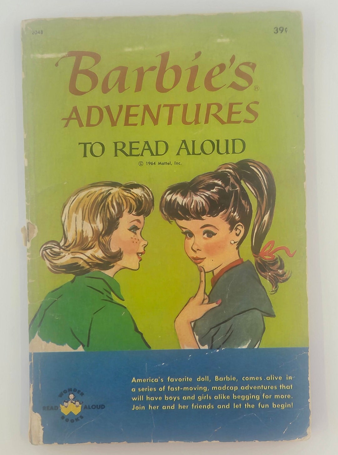 VINTAGE Barbie Book barbie's Adventures to Read Aloud 1964 Illustrated ...