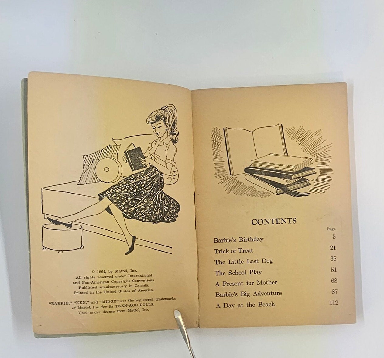 VINTAGE Barbie Book barbie's Adventures to Read Aloud 1964 Illustrated ...