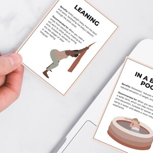 Printable Labor Positions Flashcards, Childbirth Education Tool ...