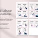 Printable Labour Positions Flash Cards Alternative Labor Positions ...