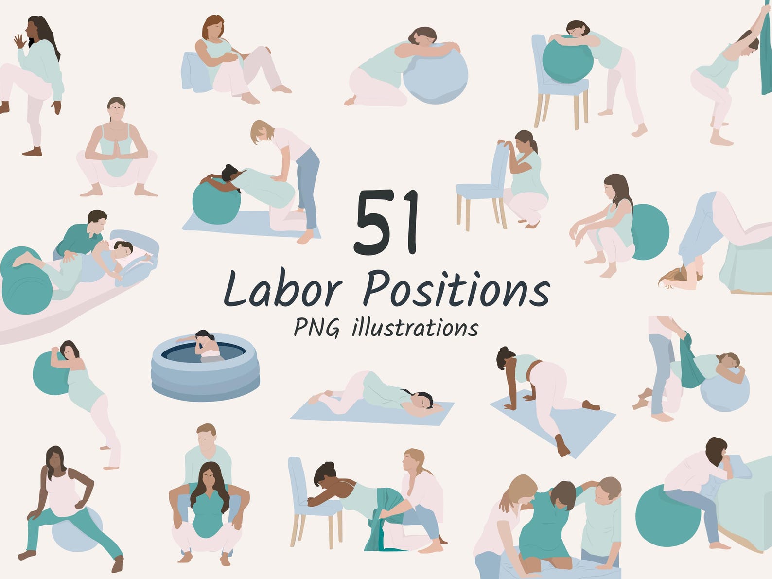 51 Labor and Delivery Positions, Unique PNG Fordoulas, Midwives ...