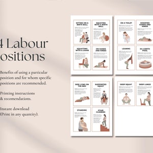 Labor Positions Flash Cards Printable | Labor Positions and Benefits ...