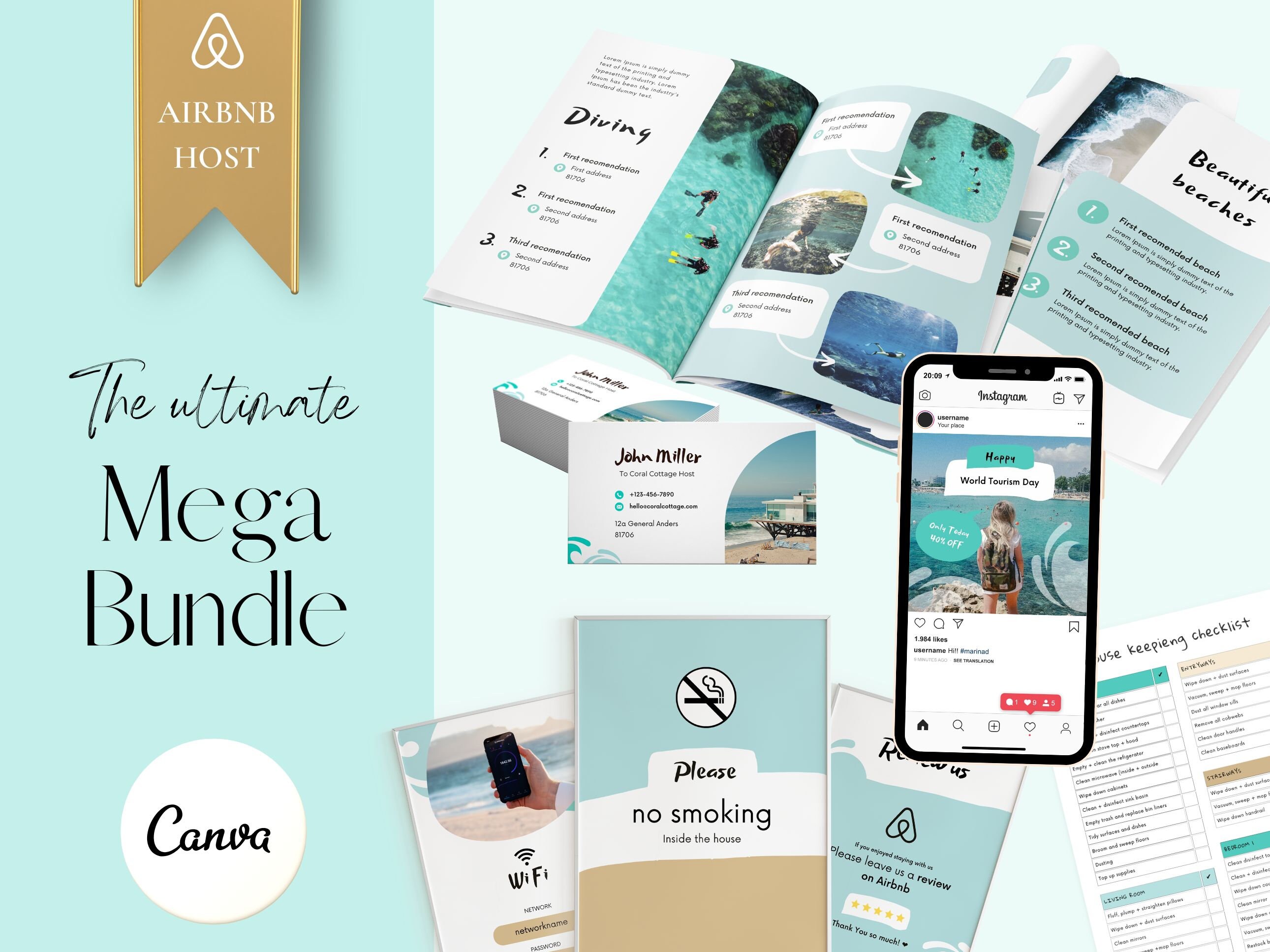 Airbnb Mega Bundle Airbnb Host Bundle Business Card - Etsy