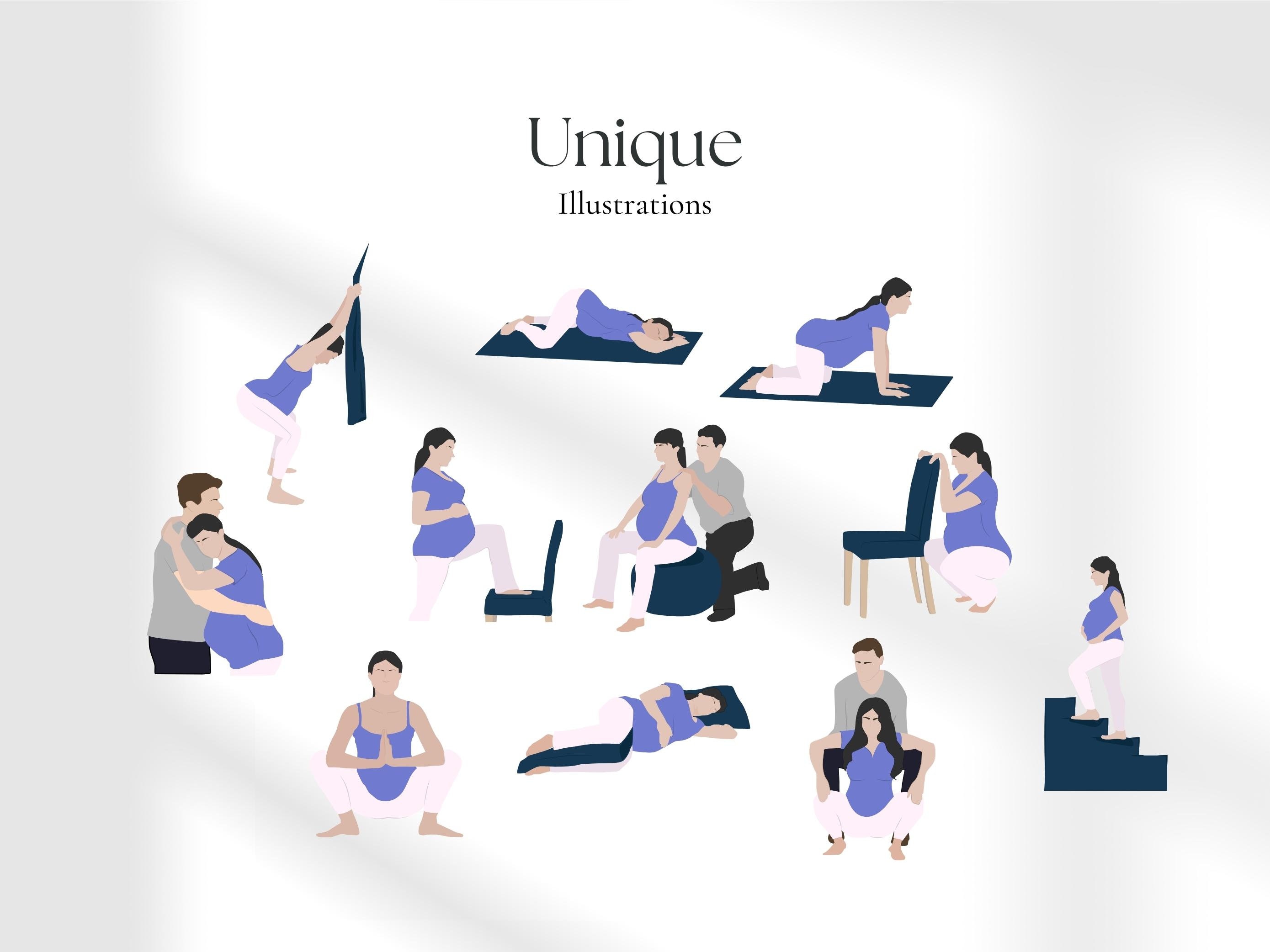 Birth and Delivery Positions Posters Childbirth Education - Etsy