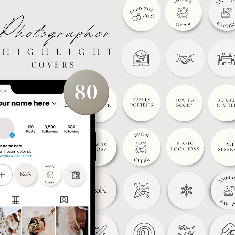 Instagram Highlight Icons - Etsy