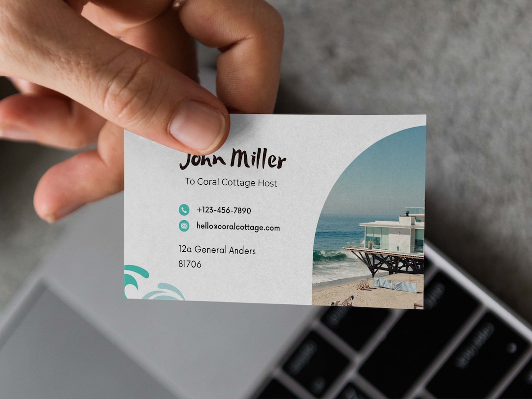 Business Card for Airbnb Host | Airbnb Business Card | Air B&B Business ...