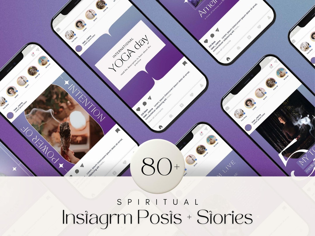 Spiritual Instagram Post Templates | Energy Healing Instagram Templates ...