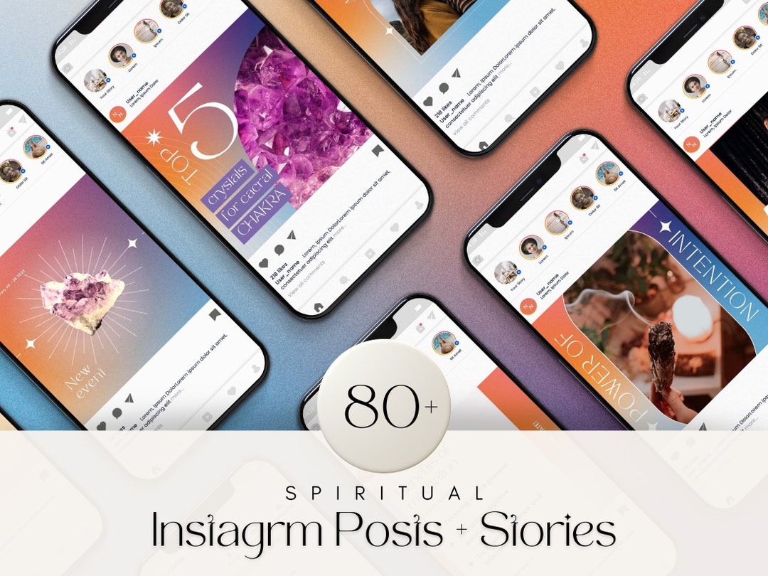 Spiritual Instagram Post Templates | Energy Healing Instagram Templates ...