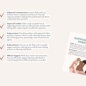 Labor Positions Flashcards, Printable Labour Positions, Childbirth ...