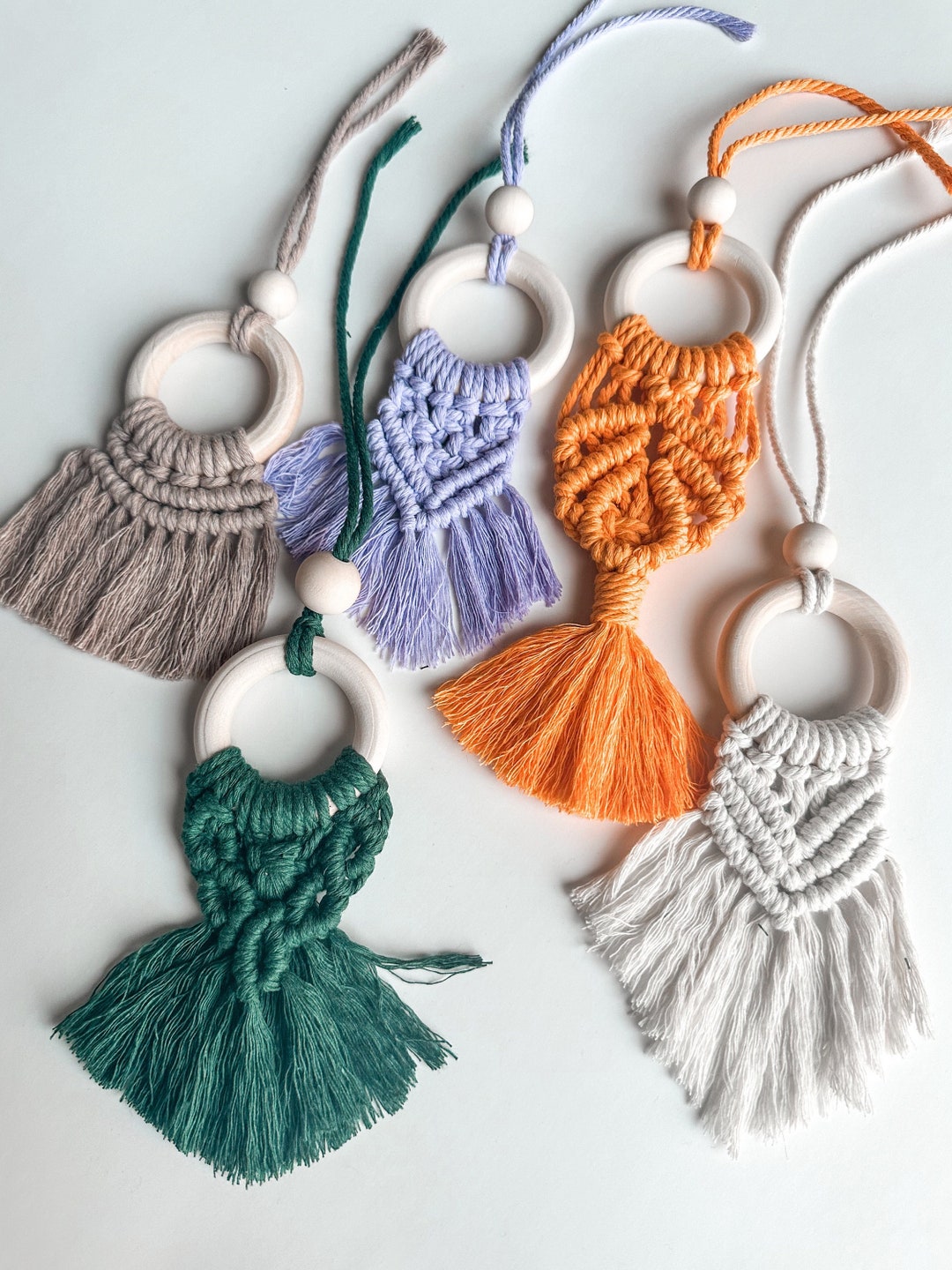 Macramé Fringe Car Décor Essential Oil Aromatherapy Diffuser - Etsy