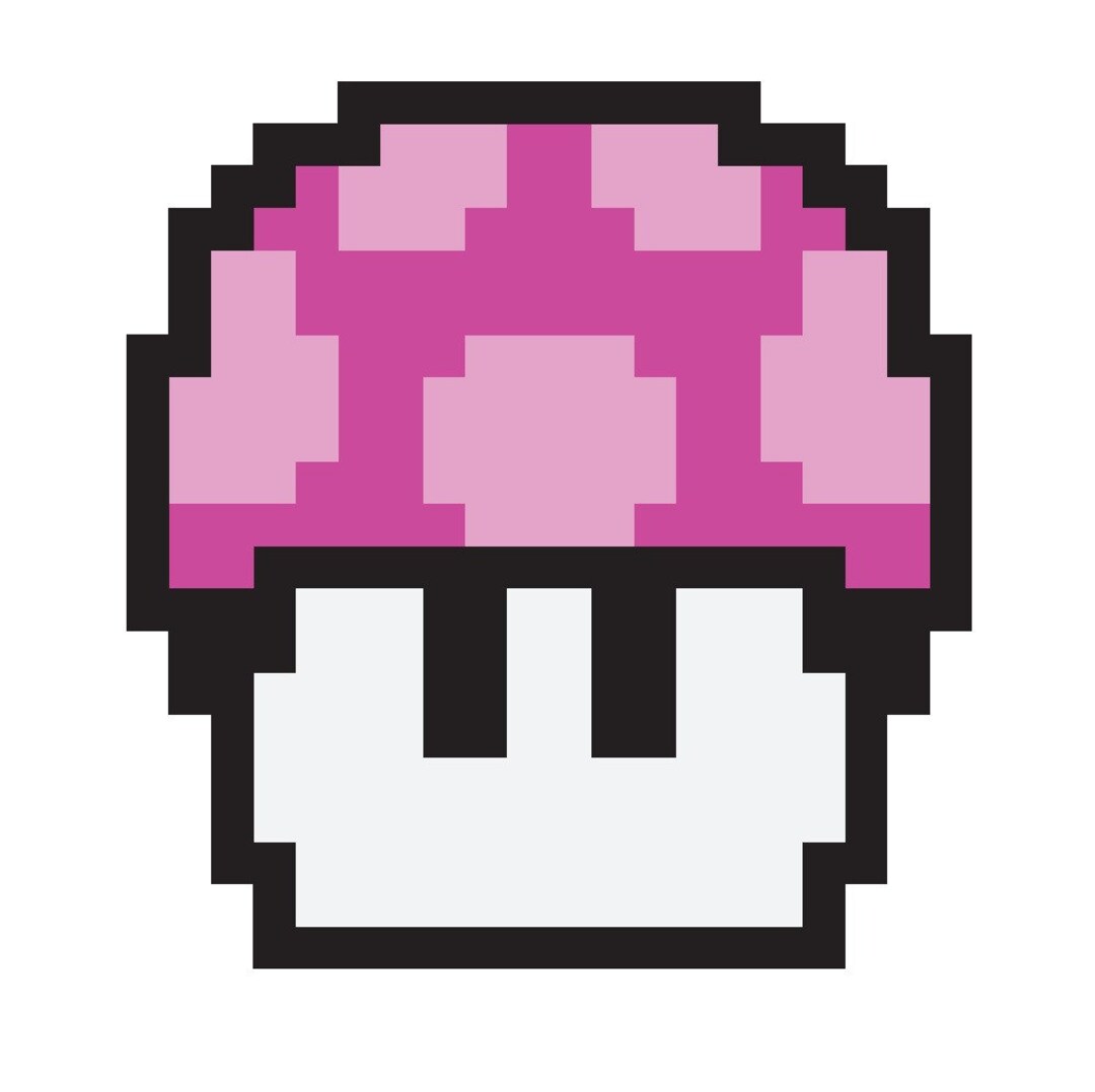 Mario Pink Mushroom Download - Etsy