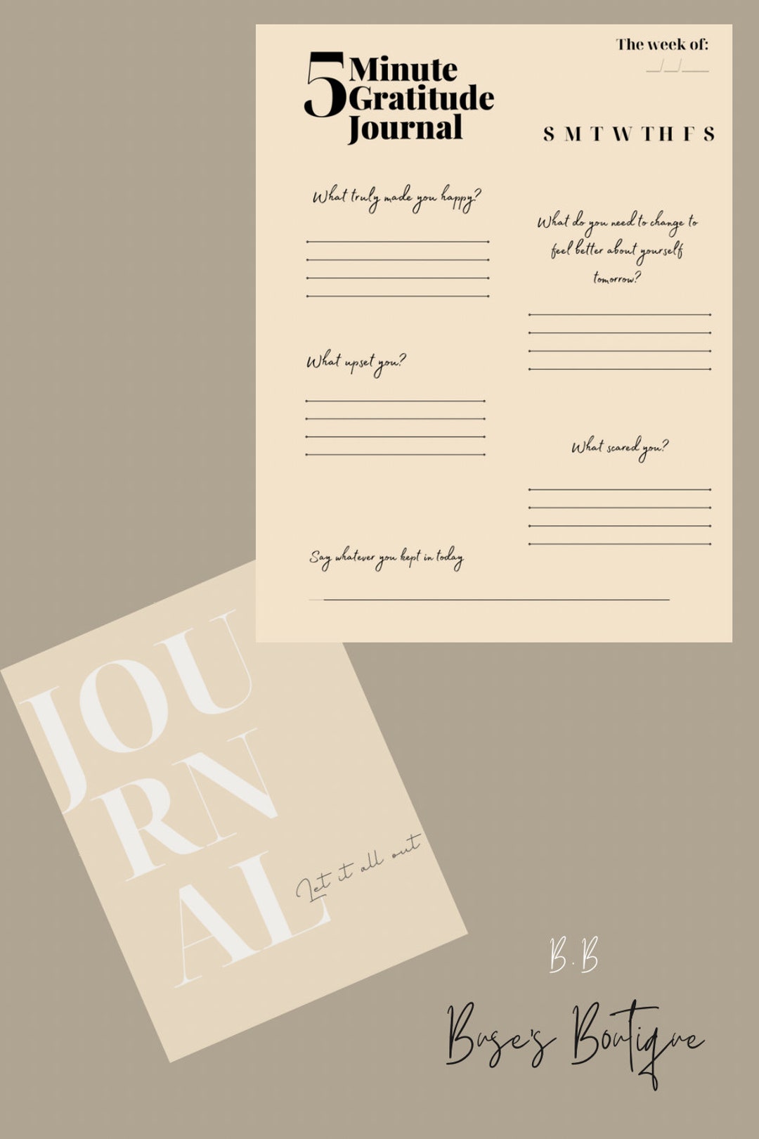 Daily Gratitude Journal - Etsy