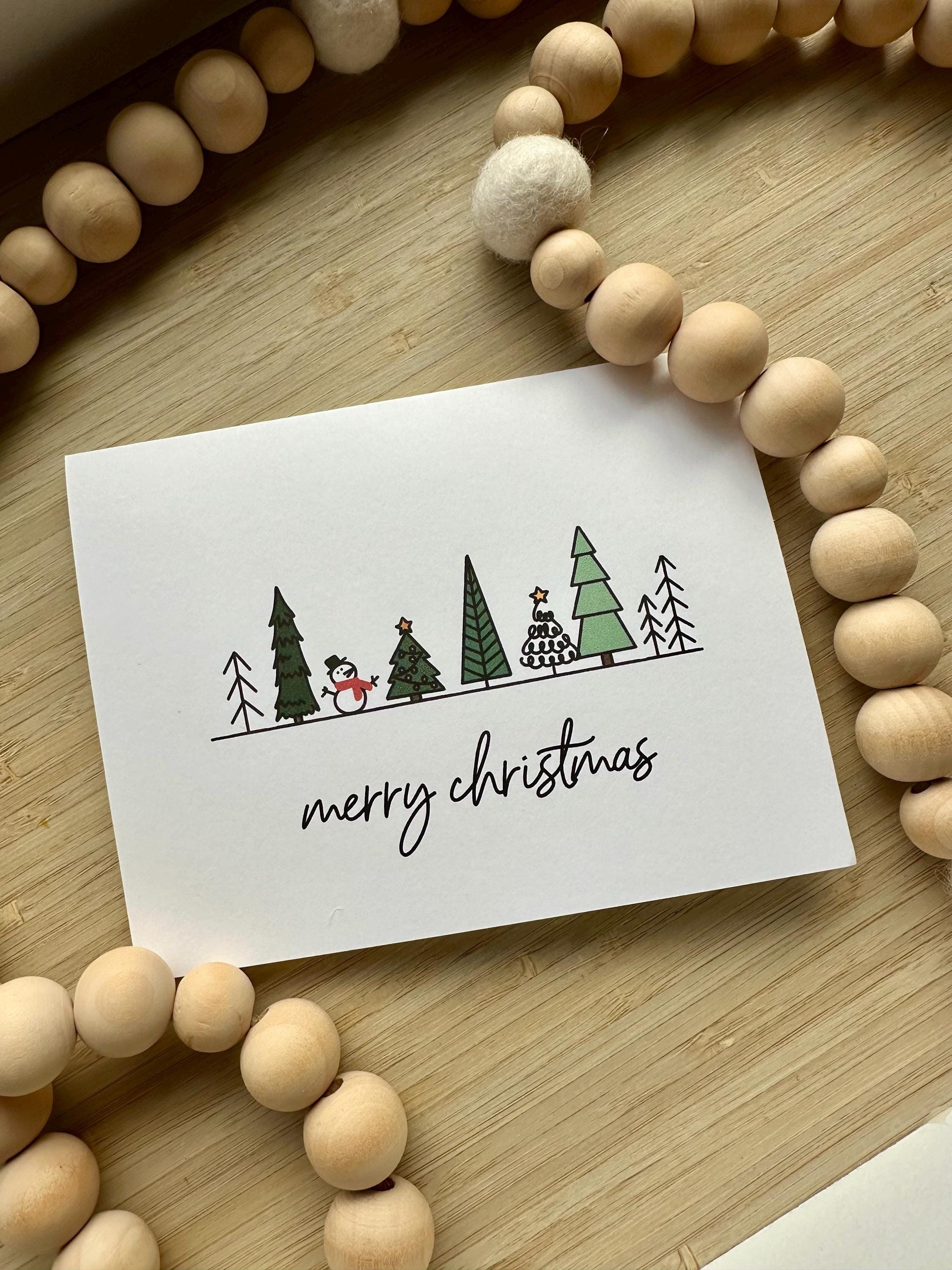 Printable Christmas Card, Instant Digital Download, Festive Christmas ...