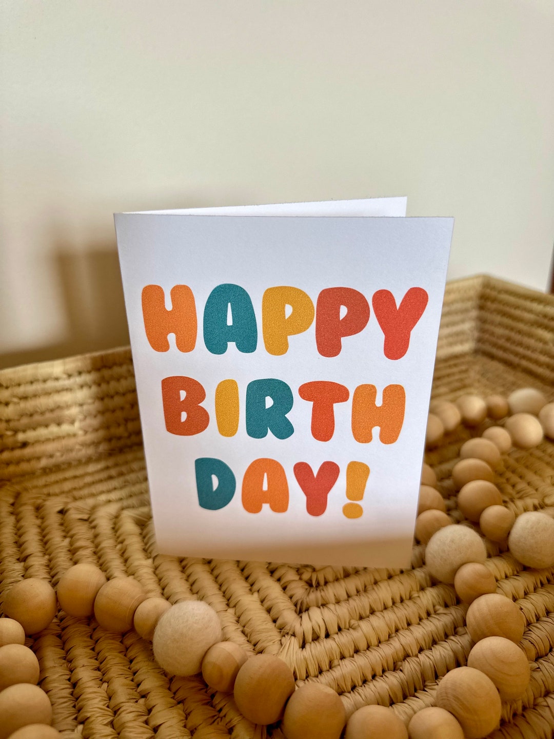 Printable Happy Birthday Card, Instant Digital Download, Printable ...