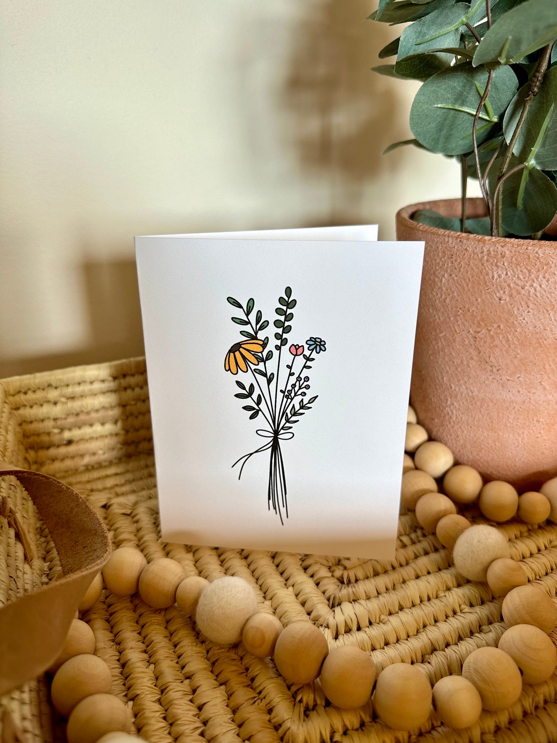 Printable Blank Card, Instant Digital Download, Print at Home, Simple ...