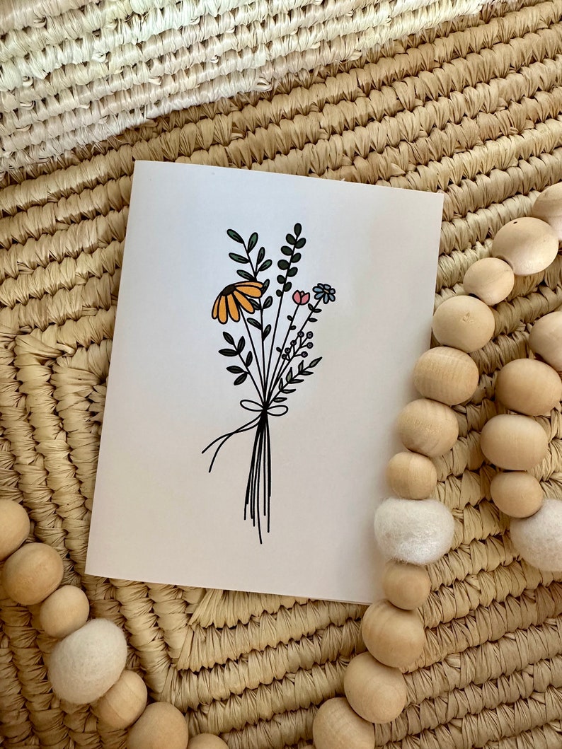 Printable Blank Card, Instant Digital Download, Print at Home, Simple ...