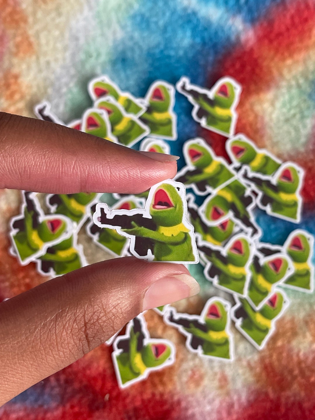 Kermit Shooting Sticker Kermit Yelling Kermit the Frog - Etsy