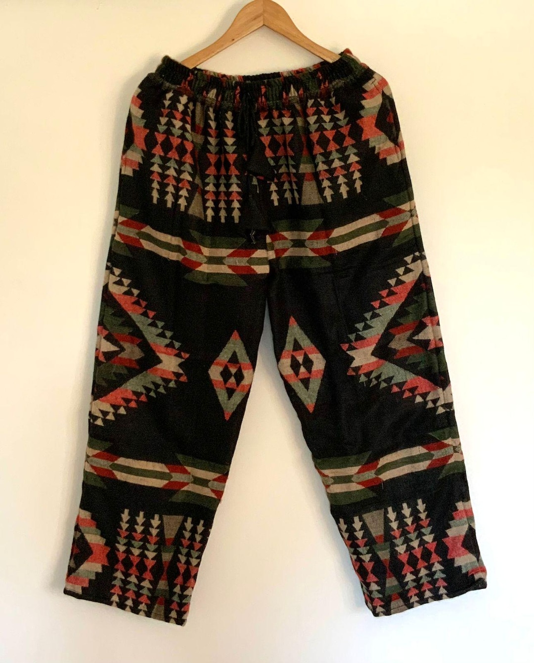 Unisex Black Tibetan Yak Wool Blend Trousers Perfect for Winter Time ...