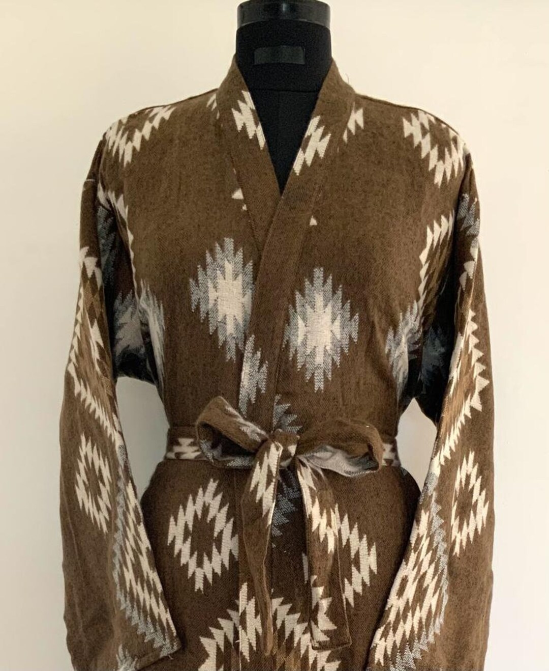 Yak Wool Blend Unisex Kimono/robe,handmade,winter Special,house Robe ...