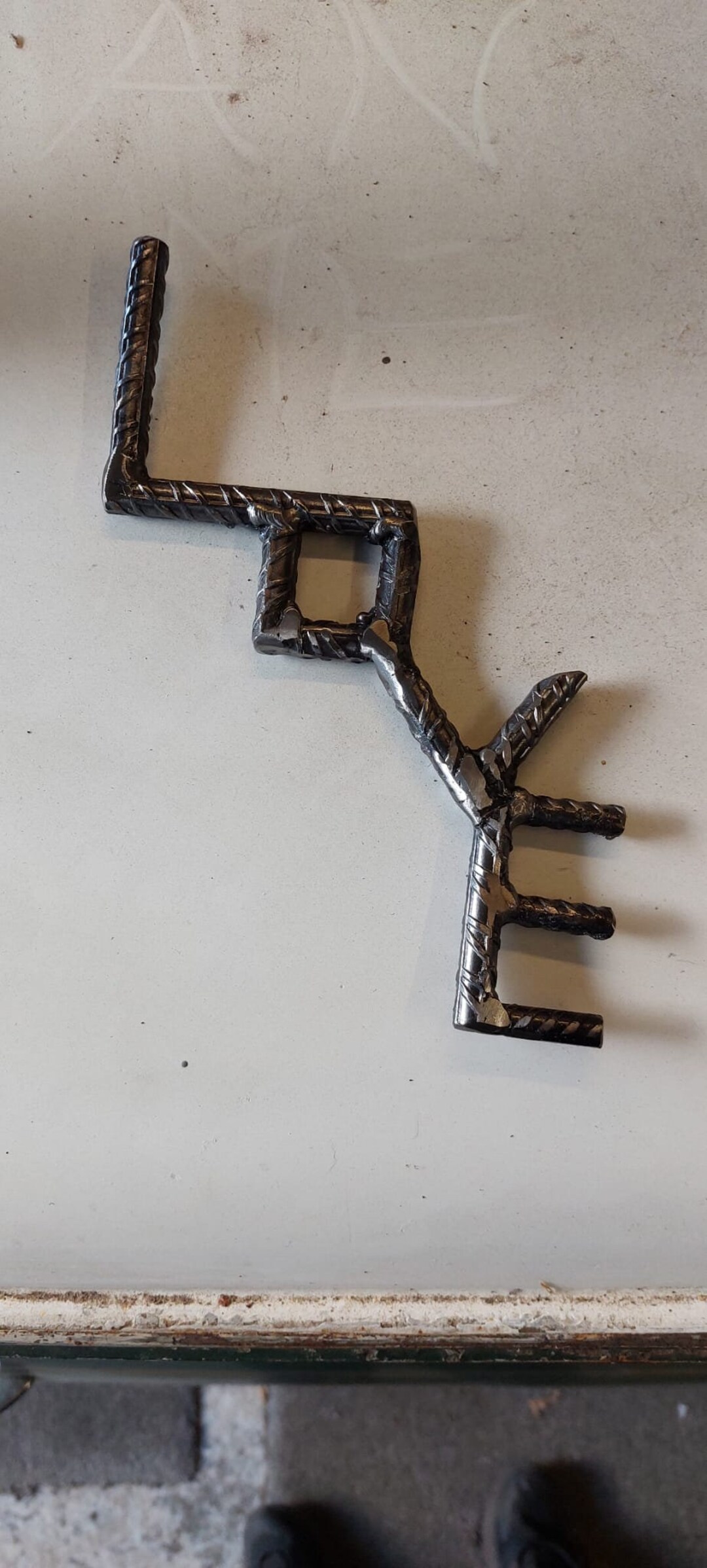 LOVE Rebar Sign - Etsy