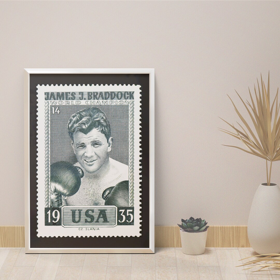 Boxing Poster James J BRADDOCK I Champion I 1935 - Etsy