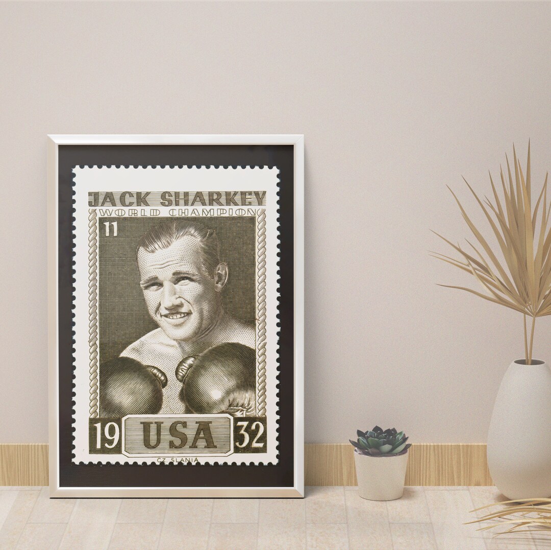 Boxing Poster JACK SHARKEY I Boxing I Boxing - Etsy