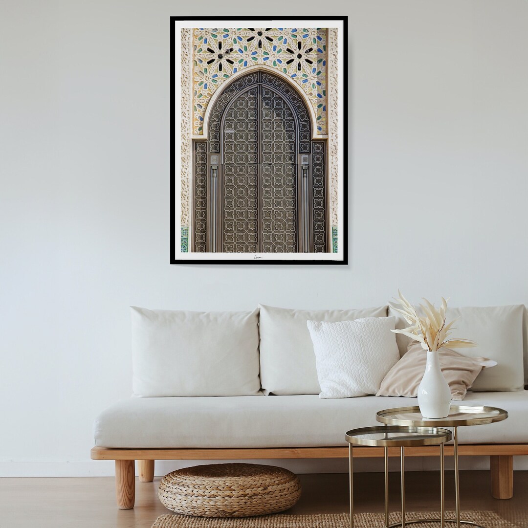 Moroccan Door Poster I Travel Print I Marrakech Wall Poster - Etsy