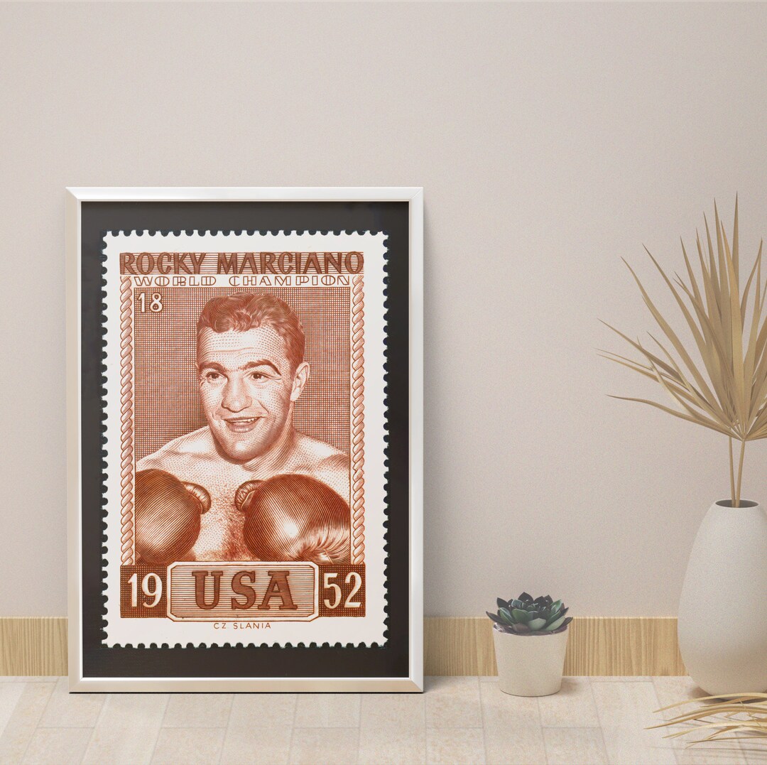 Boxing Poster ROCKY MARCIANO I USA I Champion 1952 I Boxing - Etsy