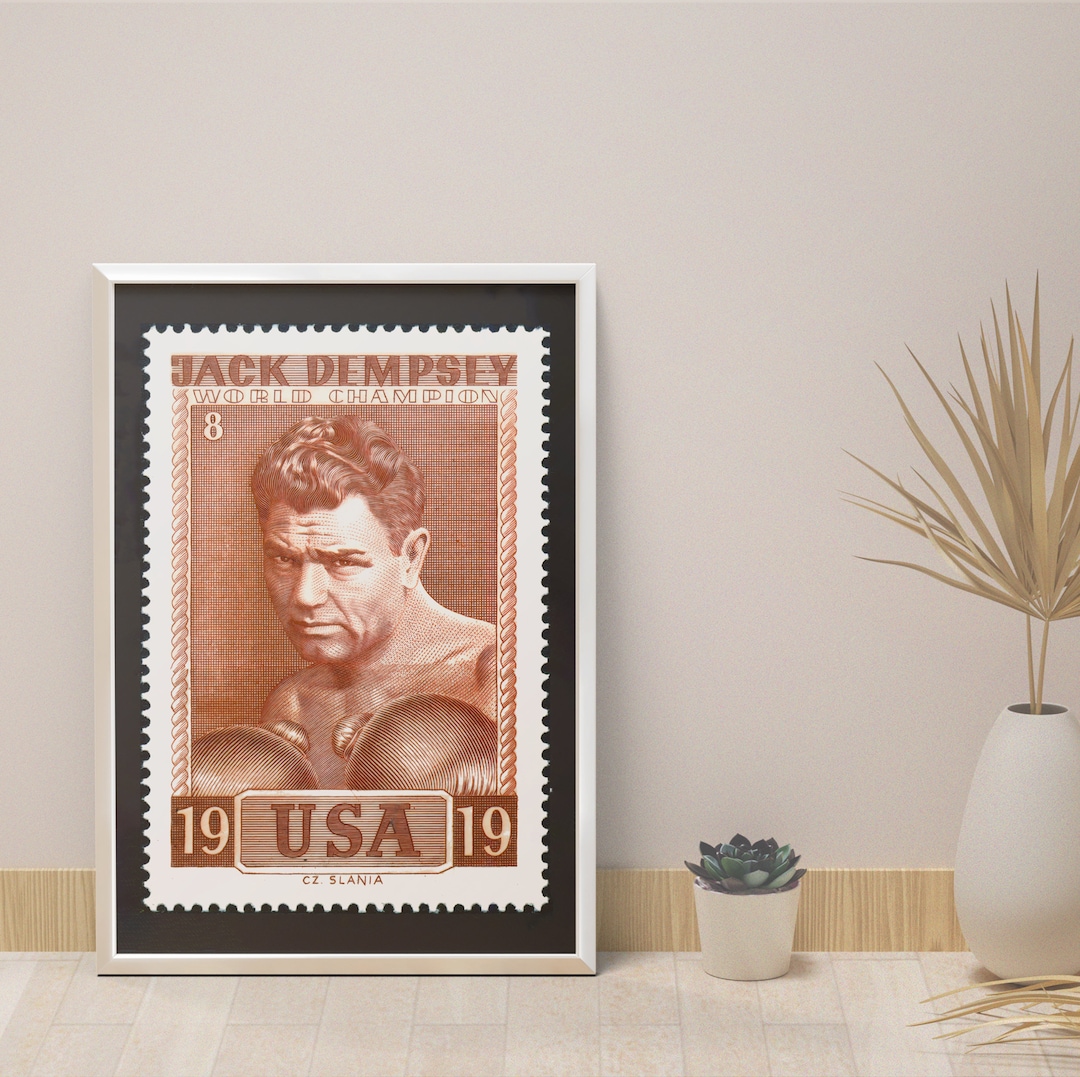 Boxing Poster JACK DEMPSEY I World Boxing Champion I USA - Etsy