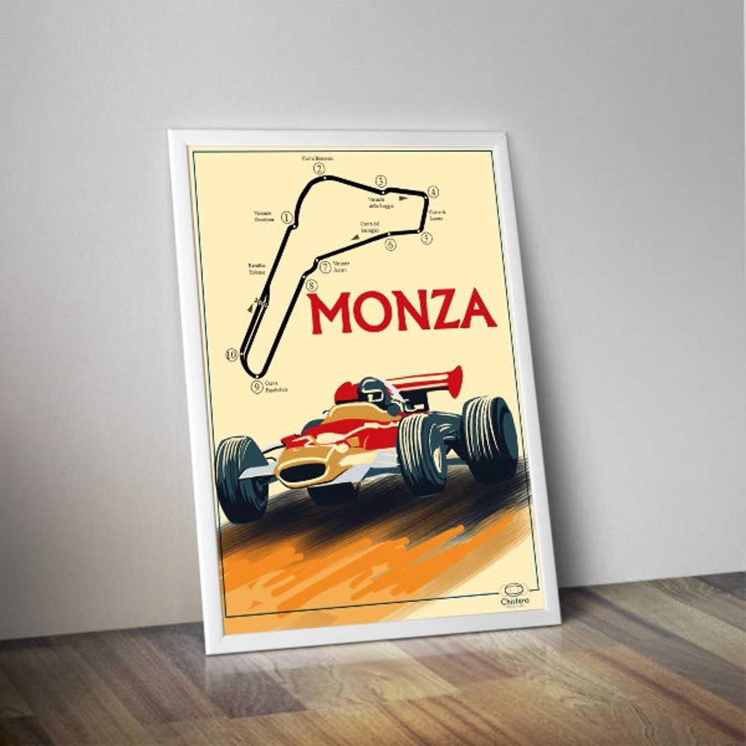 MONZA I F1 I Formula 1 I Motor Racing Poster - Etsy