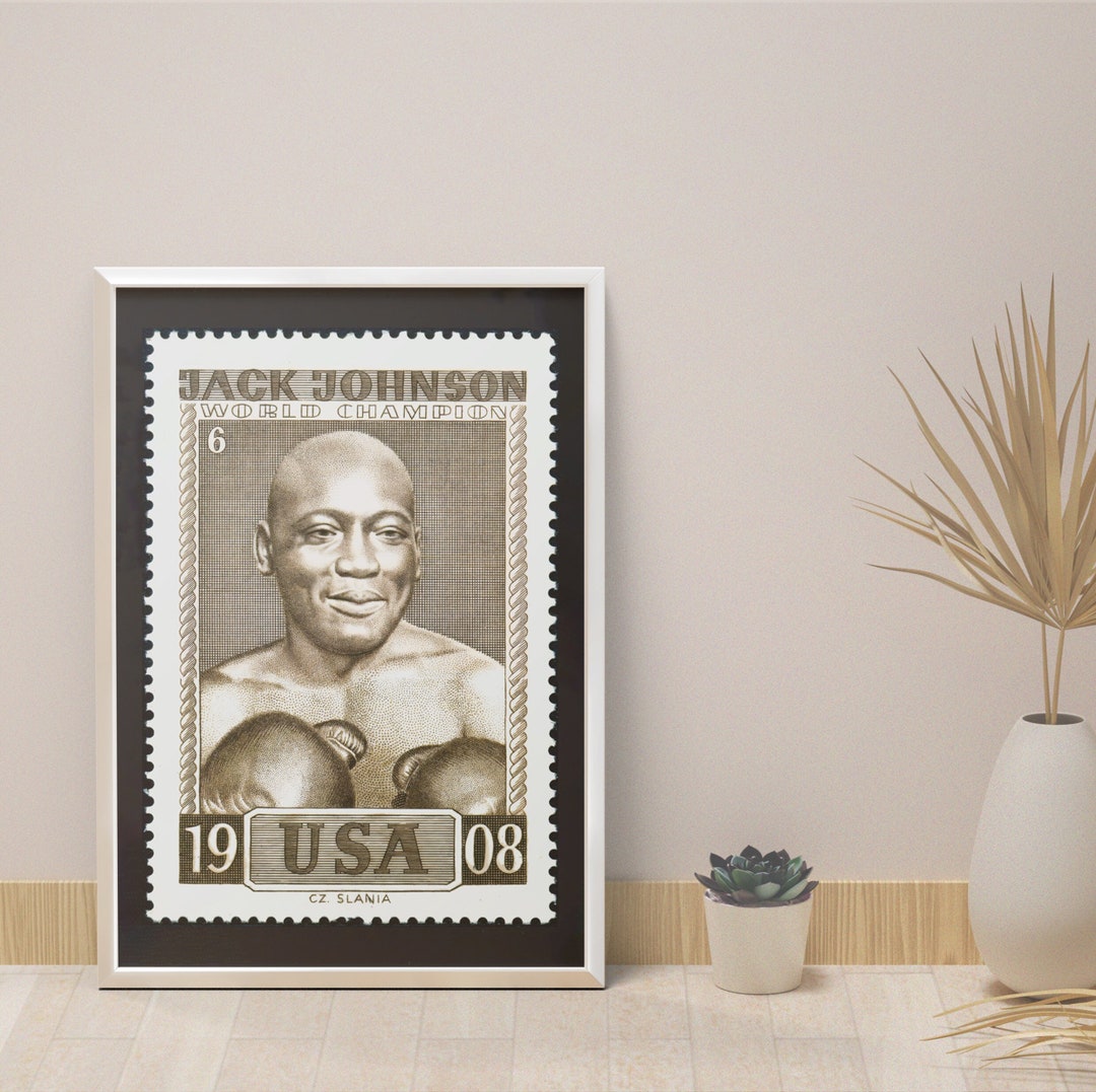 Stamp Shows Jack JOHNSON I Boxing I World Champion 1908 - Etsy